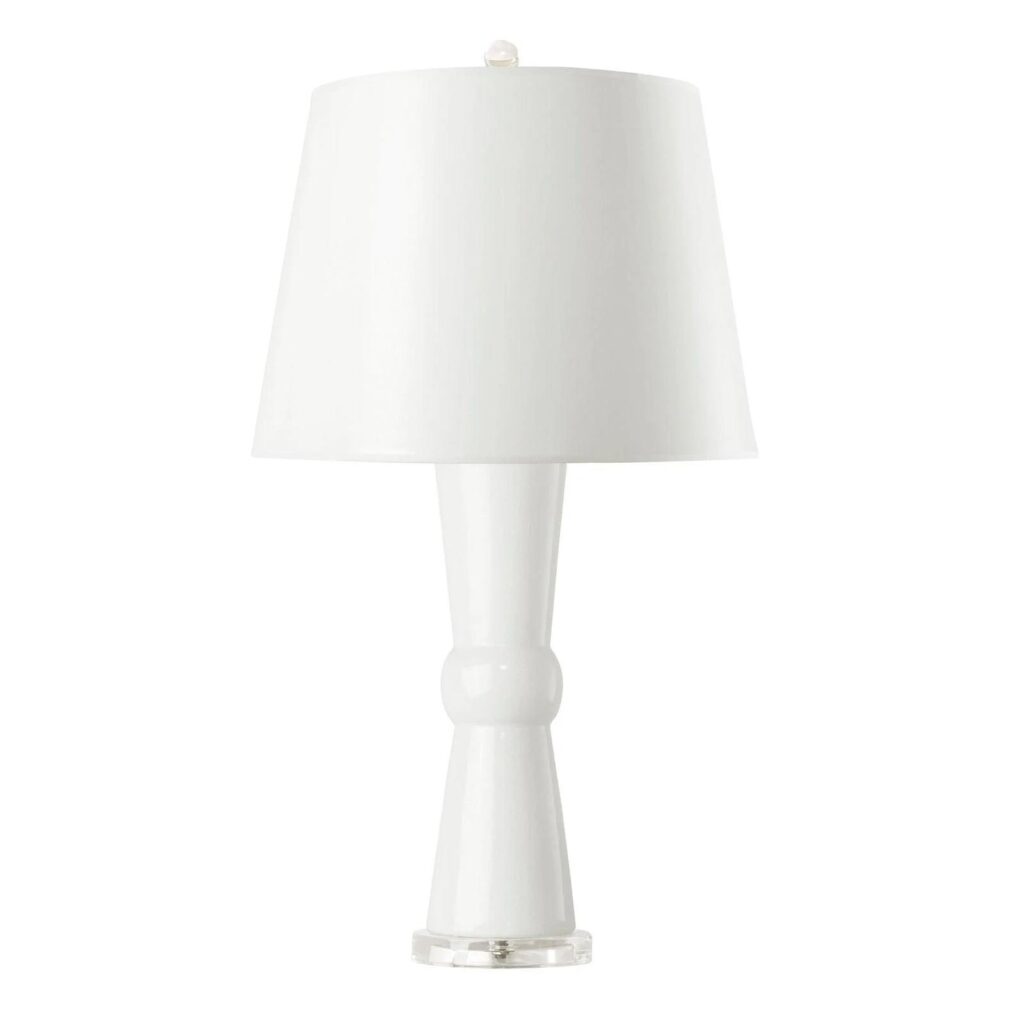 Pair of Villa & House “Clarissa” Ceramic Table Lamps — 28.5” — Designer ...