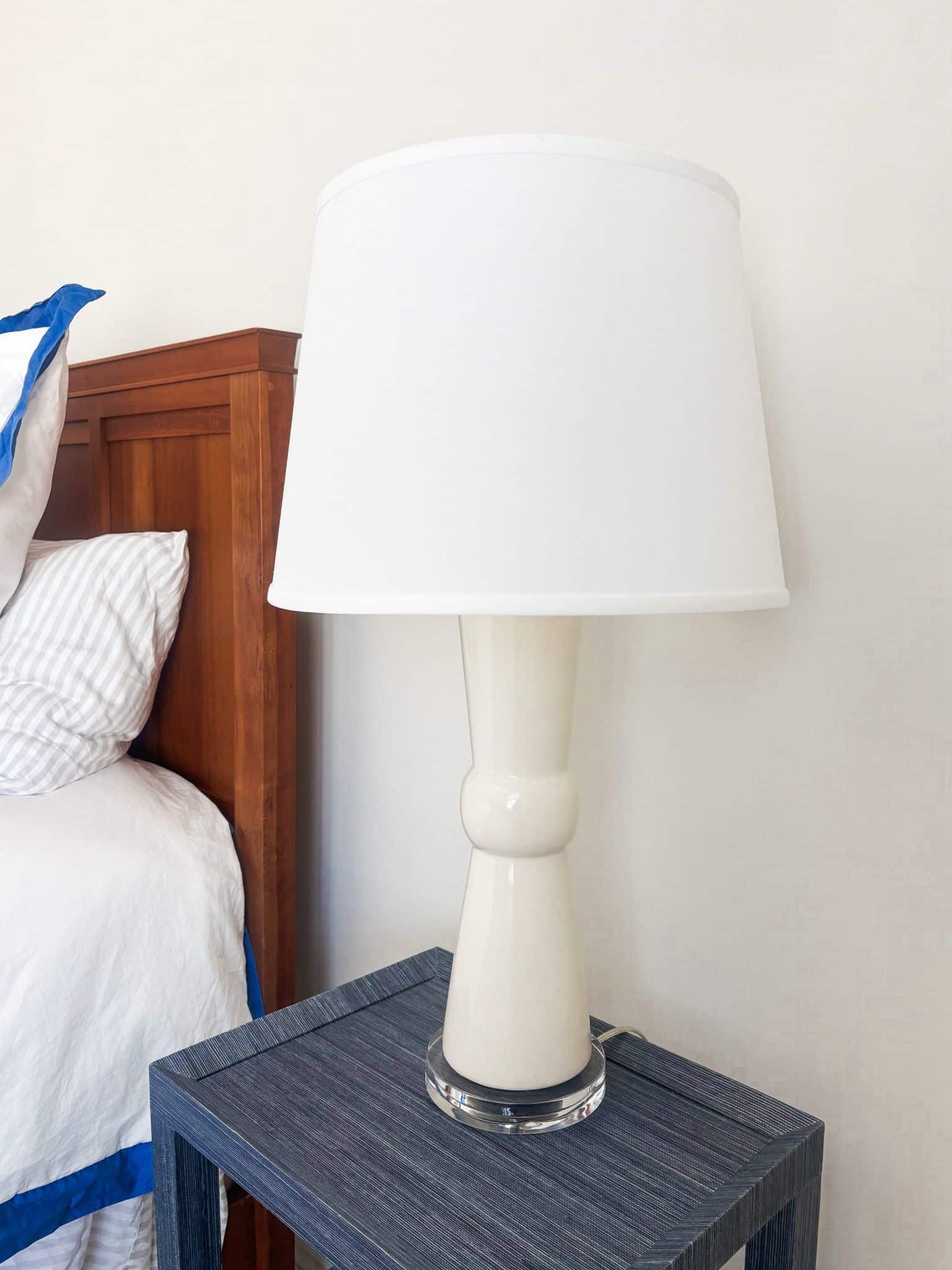 Pair of Villa & House “Clarissa” Ceramic Table Lamps — 28.5” — Designer ...